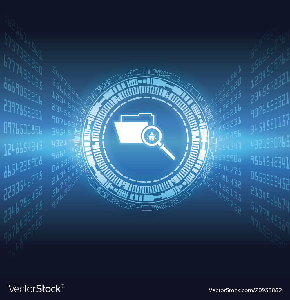Security system technology Royalty Free Vector Image