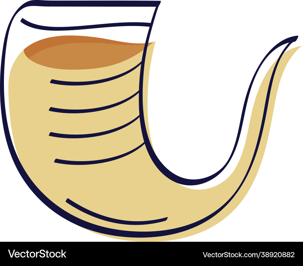 Shofar jewish horn icon Royalty Free Vector Image