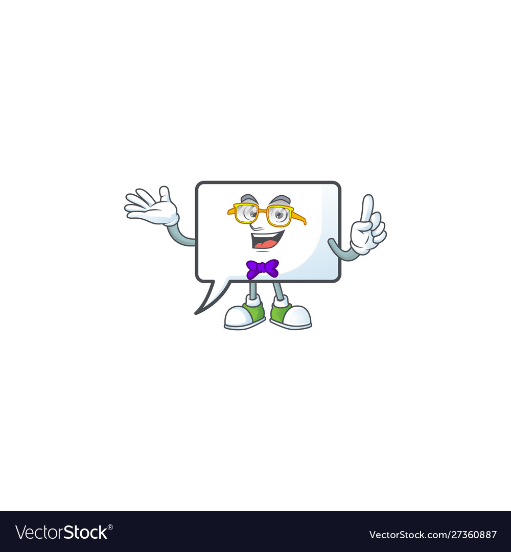 Geek rectangle bubble for comic column text Vector Image