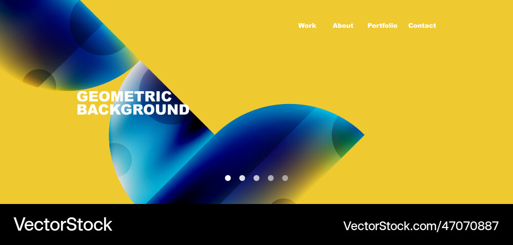 Metallic shiny fluid colors with geometric Vector Image