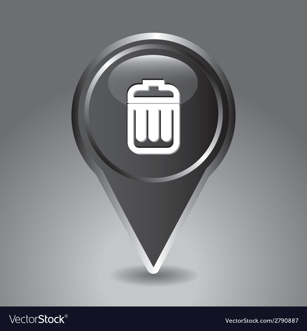 Pointer design over gray background Royalty Free Vector