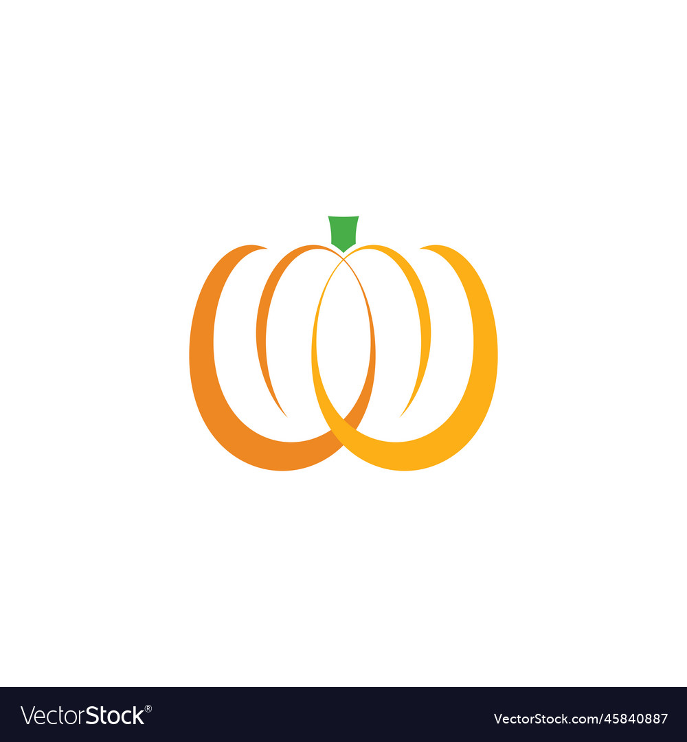 Pumpkin logo icon design Royalty Free Vector Image