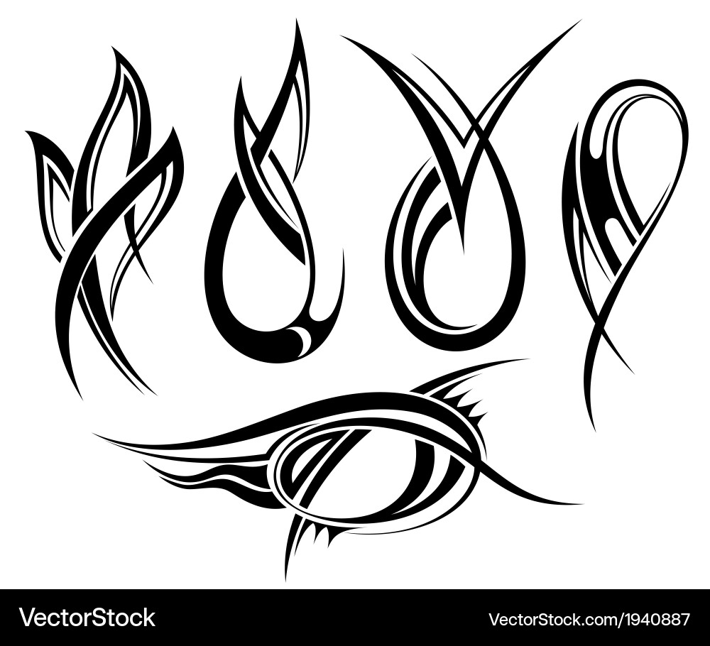Tattoo elements Royalty Free Vector Image - VectorStock