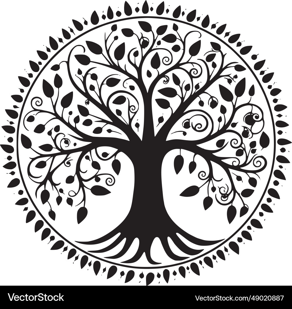 Tree - high quality logo - ideal for t-shirt Vector Image