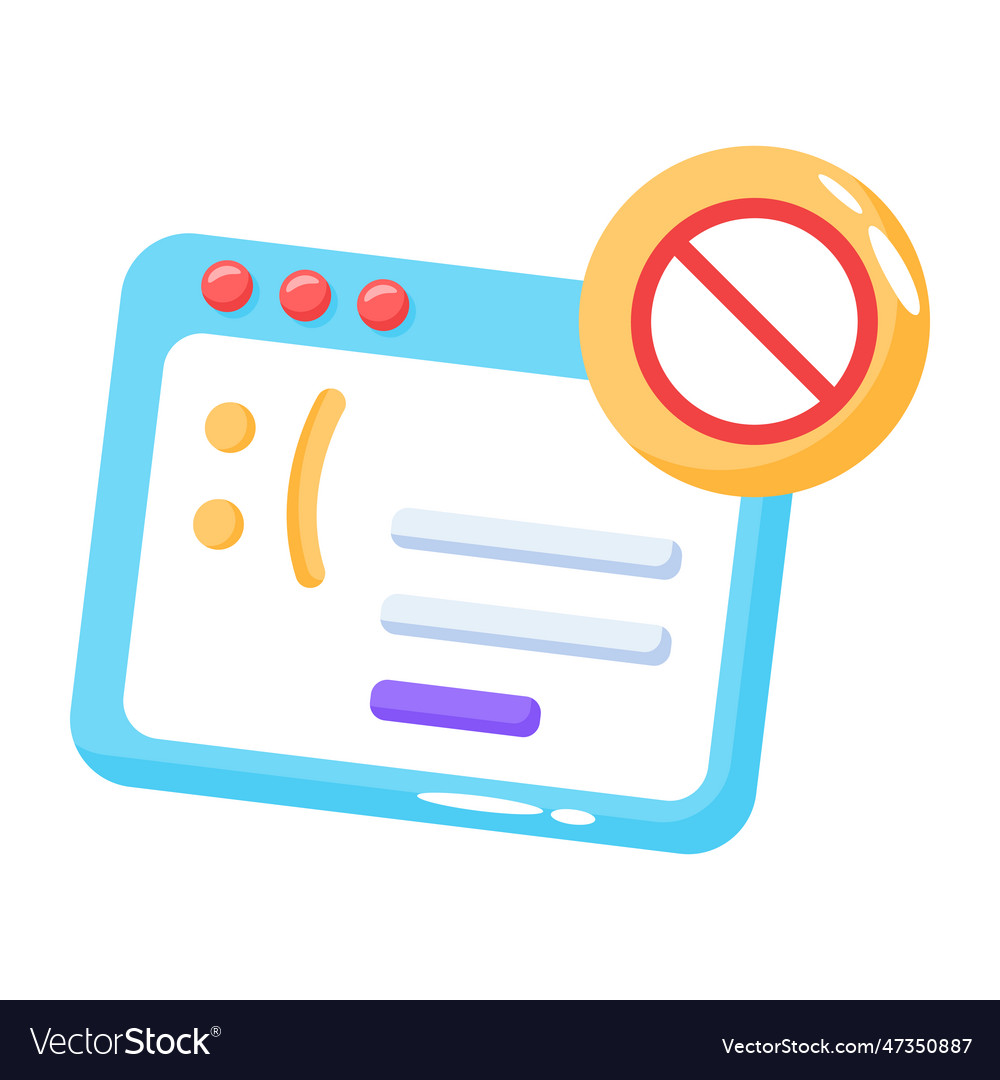 Website block Royalty Free Vector Image - VectorStock