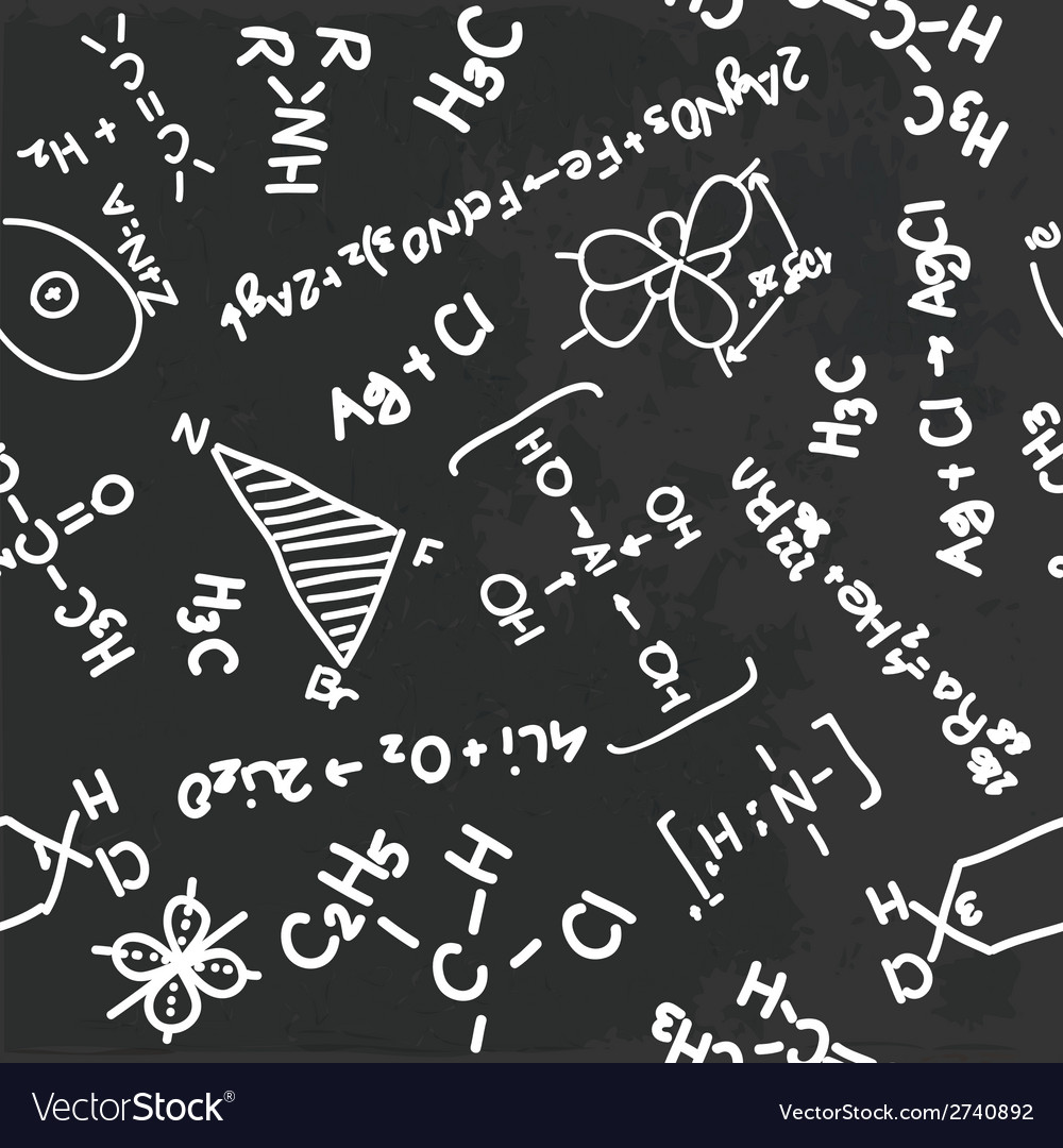 Chemistry pattern Royalty Free Vector Image - VectorStock