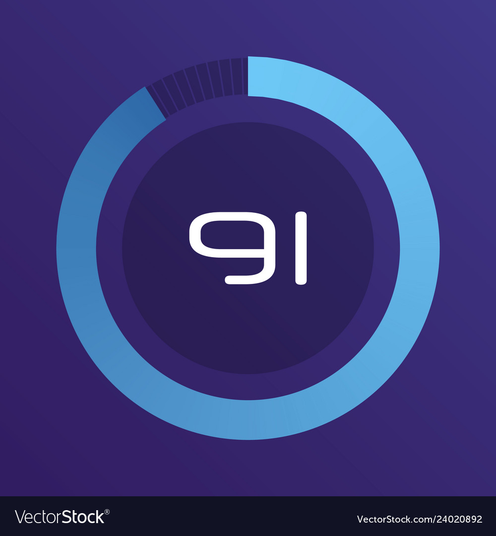 Circular interval timer Royalty Free Vector Image