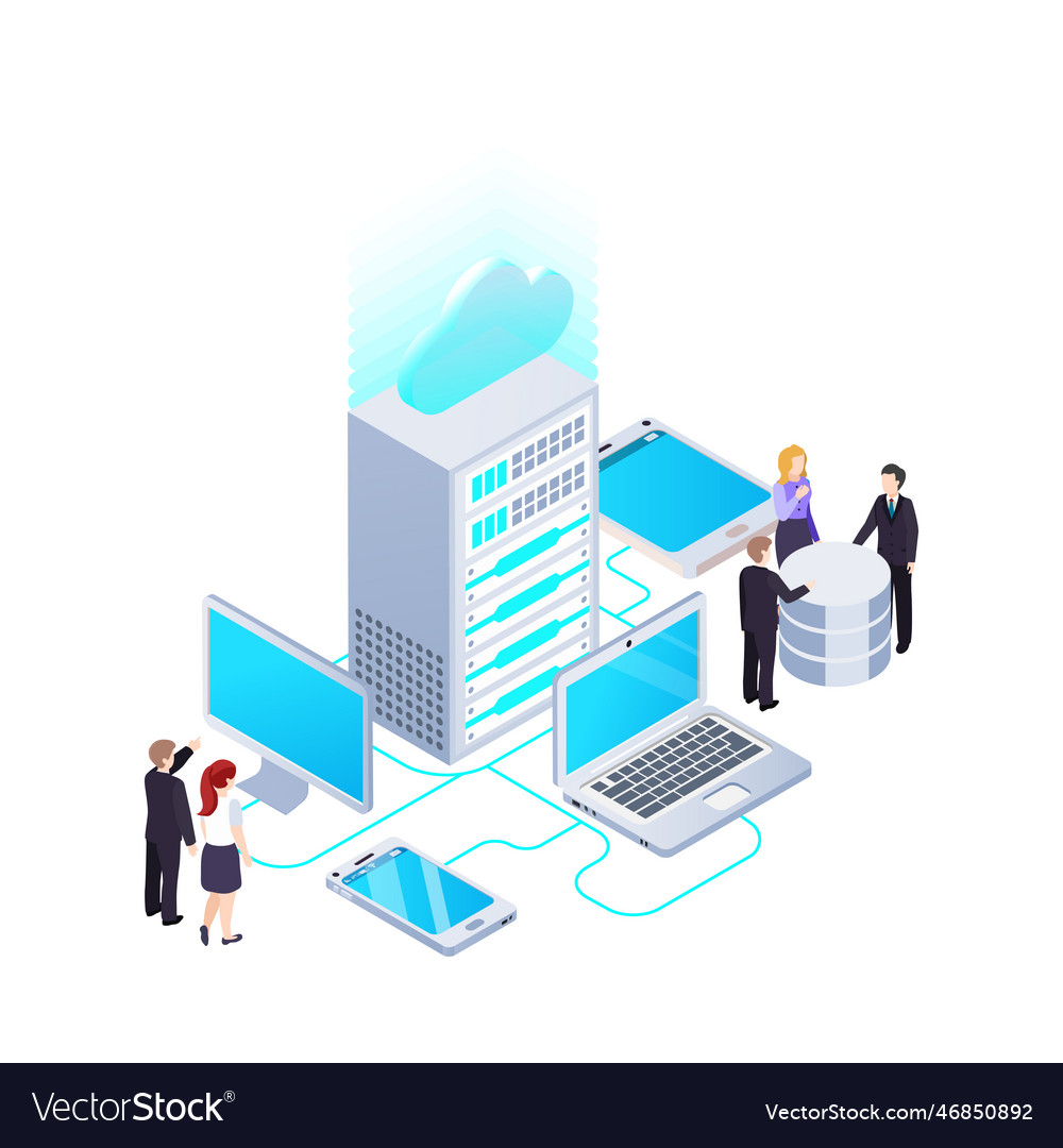 Data storage concept Royalty Free Vector Image