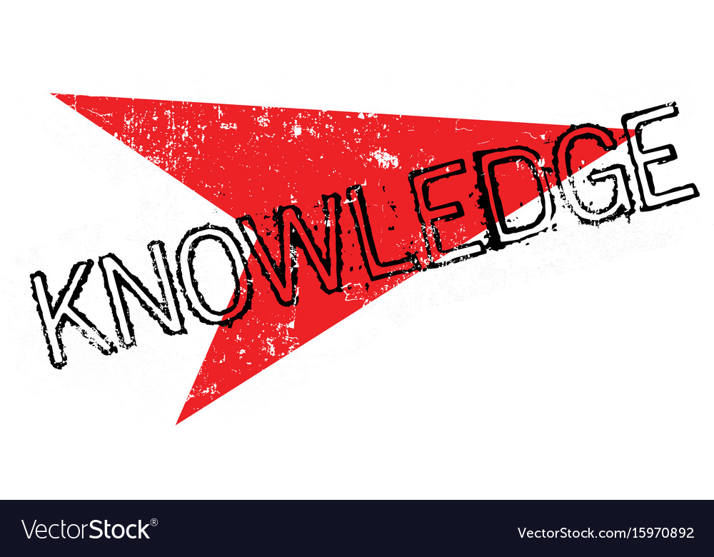 Knowledge rubber stamp Royalty Free Vector Image