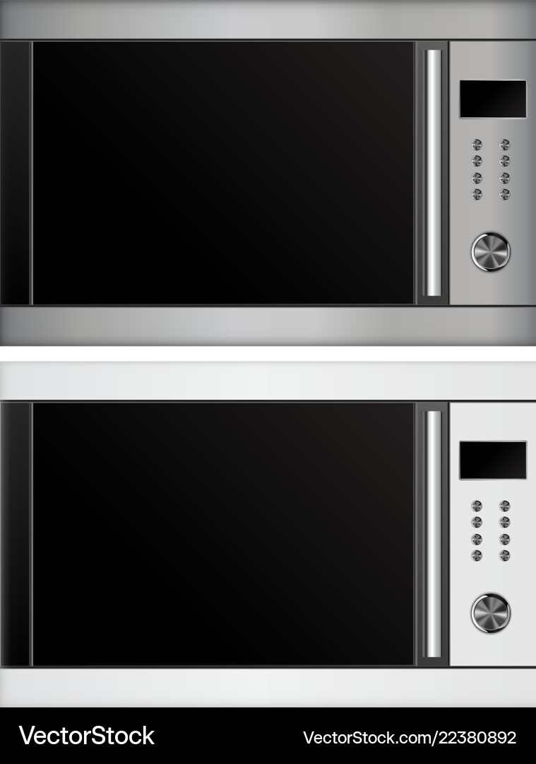 Microwave ovens Royalty Free Vector Image - VectorStock