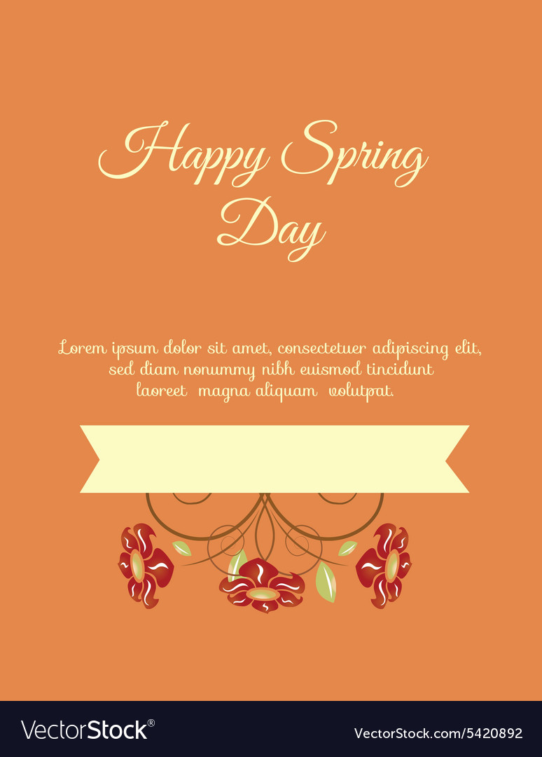 Spring Royalty Free Vector Image - VectorStock