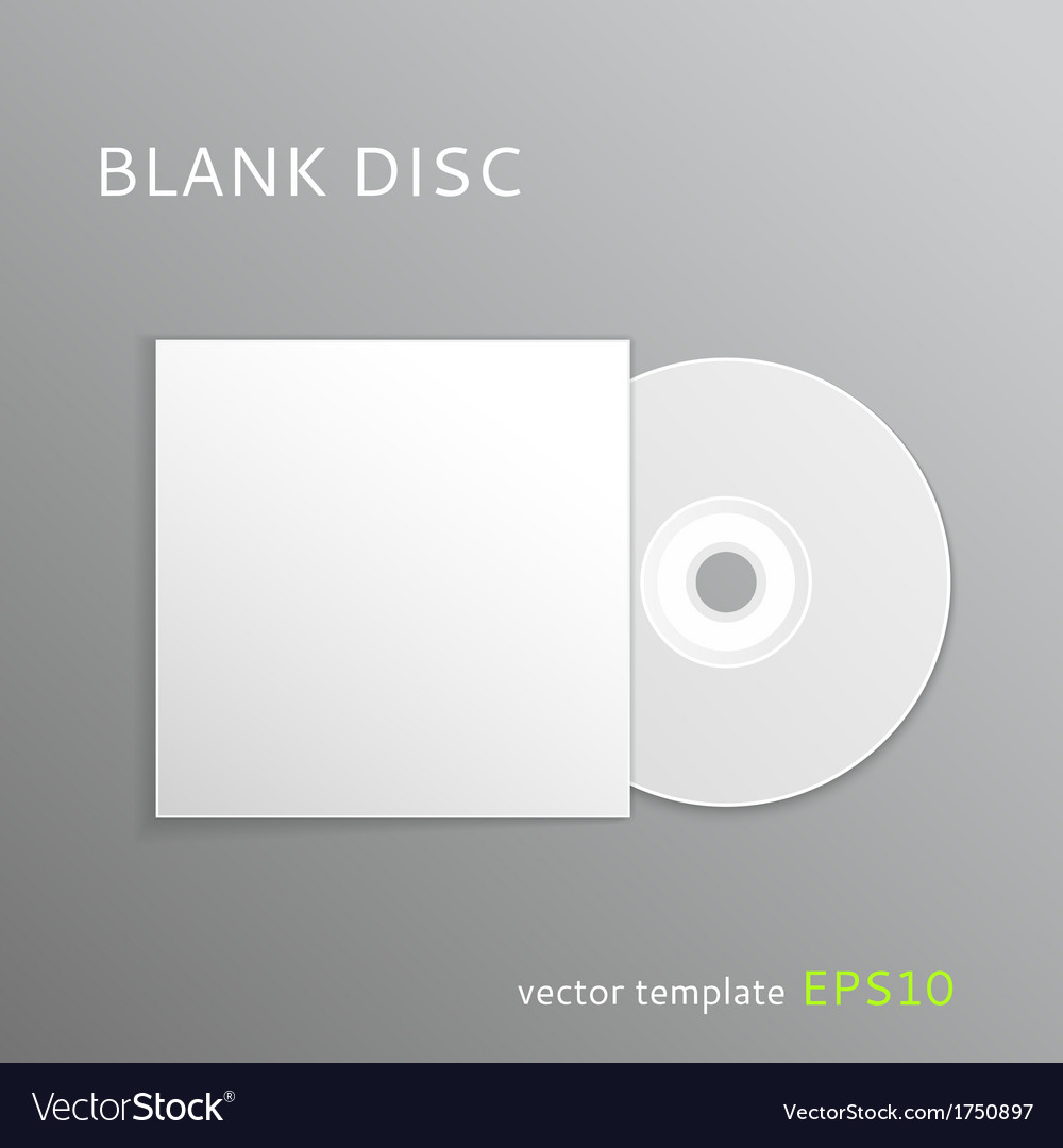 Blank disc Royalty Free Vector Image - VectorStock