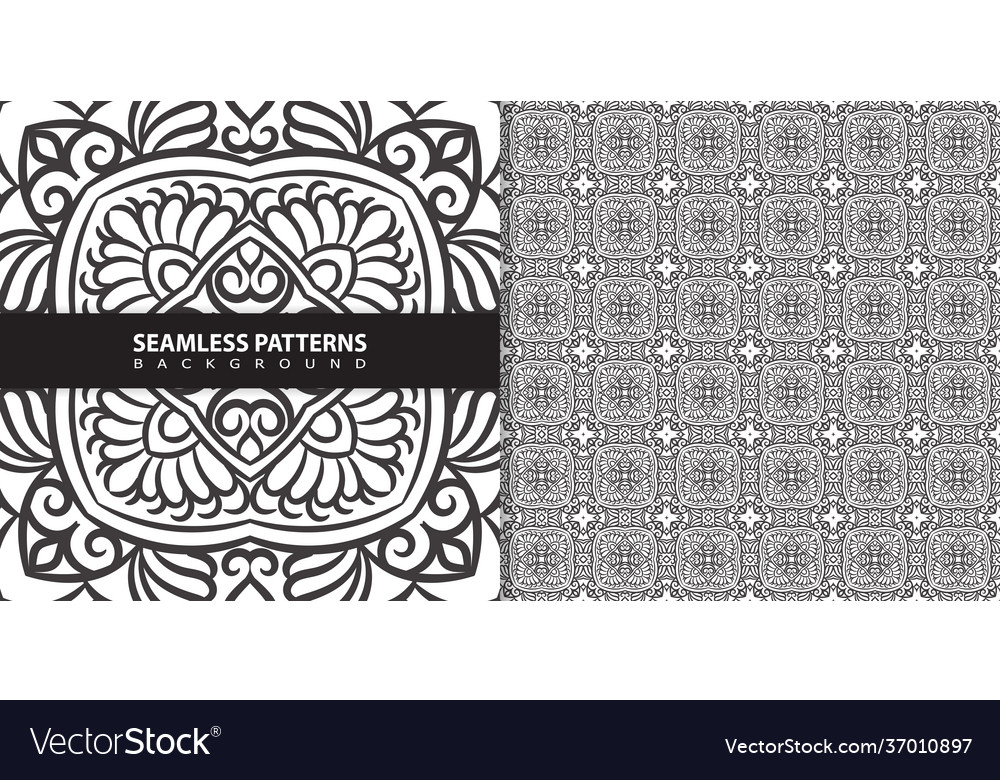 Classic batik seamless pattern background Vector Image