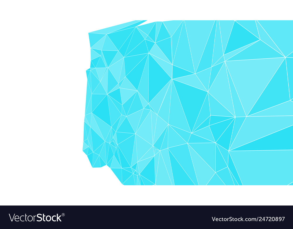 Connected abstract triangles presentation Vector Image