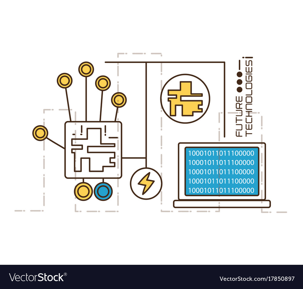 Future technologies design Royalty Free Vector Image