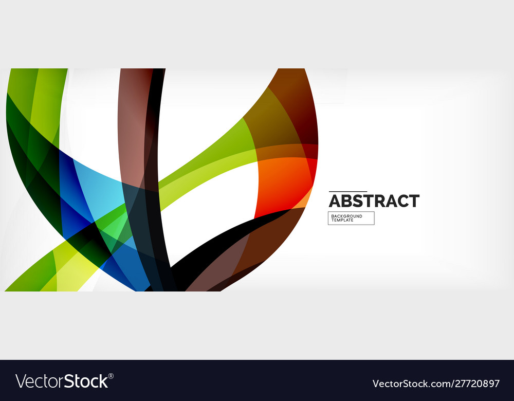 Linear wave web template Royalty Free Vector Image