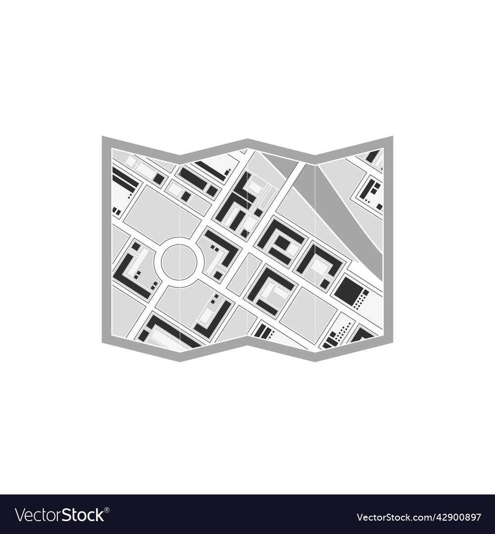 Map with pin Royalty Free Vector Image - VectorStock