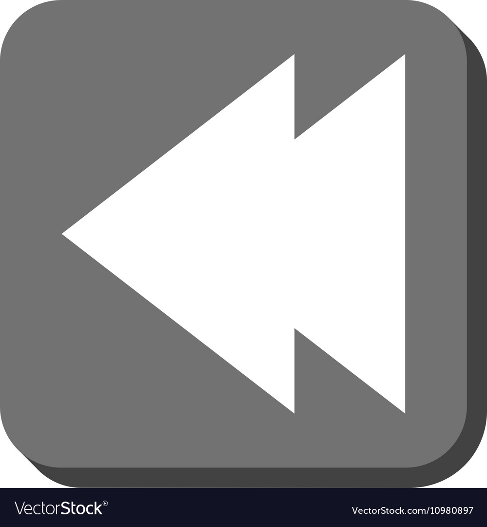 Move left rounded square icon Royalty Free Vector Image