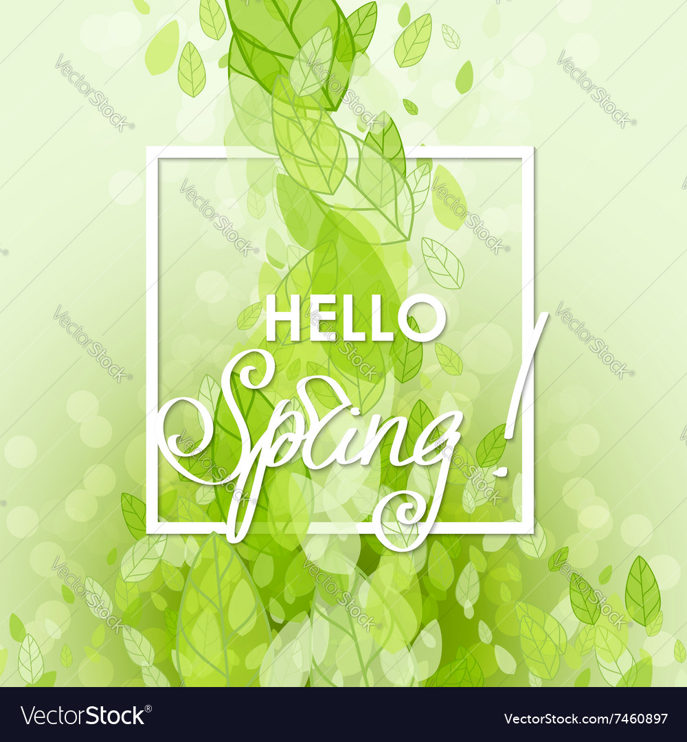 Spring abstract background Royalty Free Vector Image