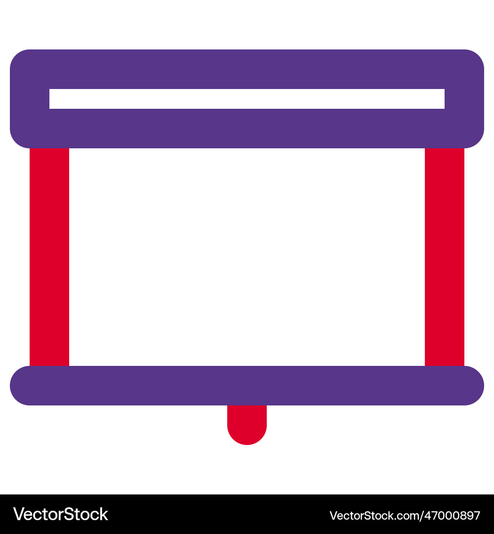 Wall-mounted projector for business meetings Vector Image