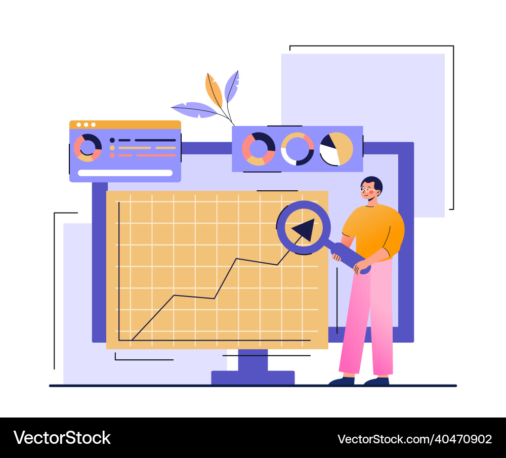 Concept of sales index Royalty Free Vector Image