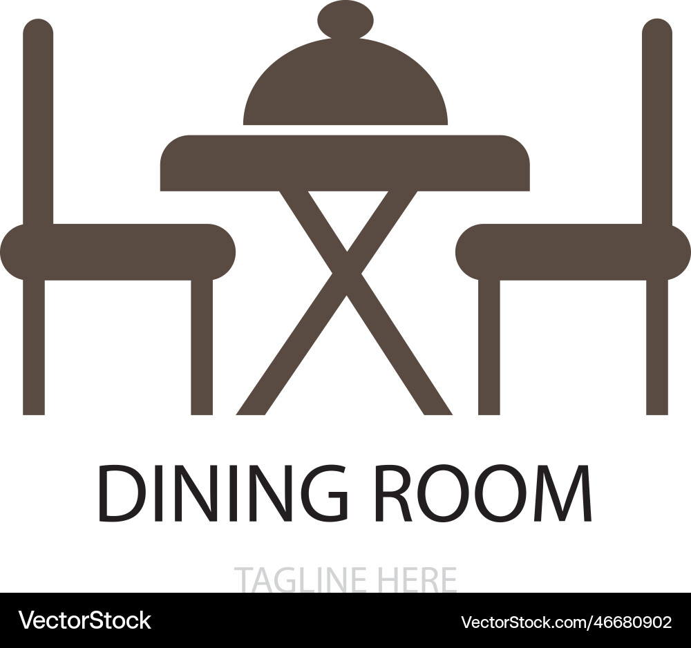 Dining room logo Royalty Free Vector Image - VectorStock
