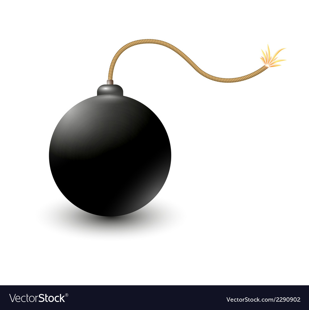 Exploding bomb Royalty Free Vector Image - VectorStock