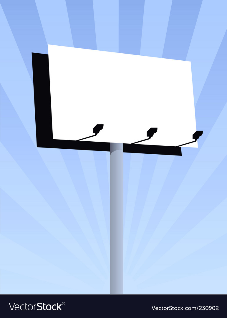 Blank Billboard Vector