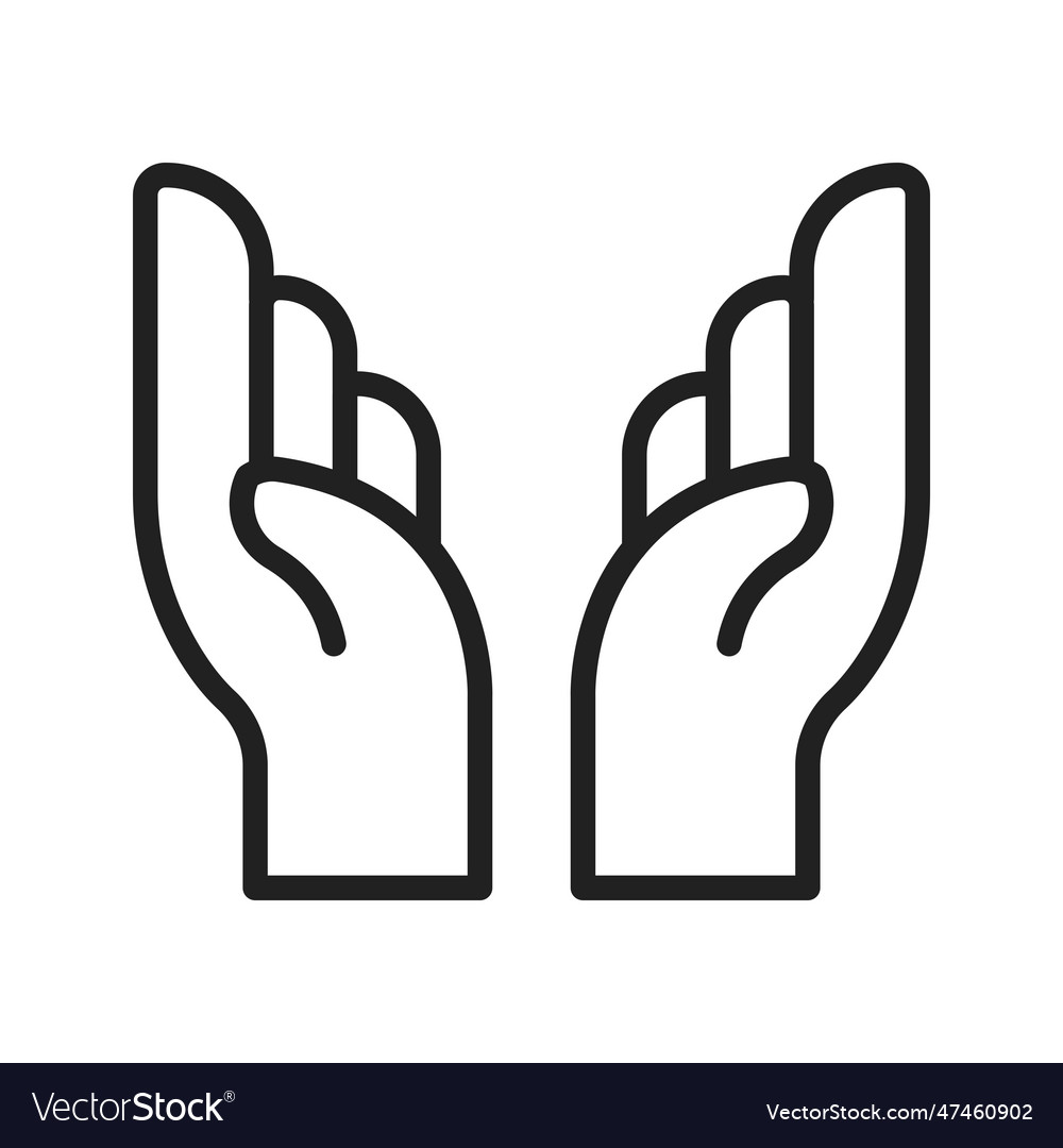 Pray icon image Royalty Free Vector Image - VectorStock