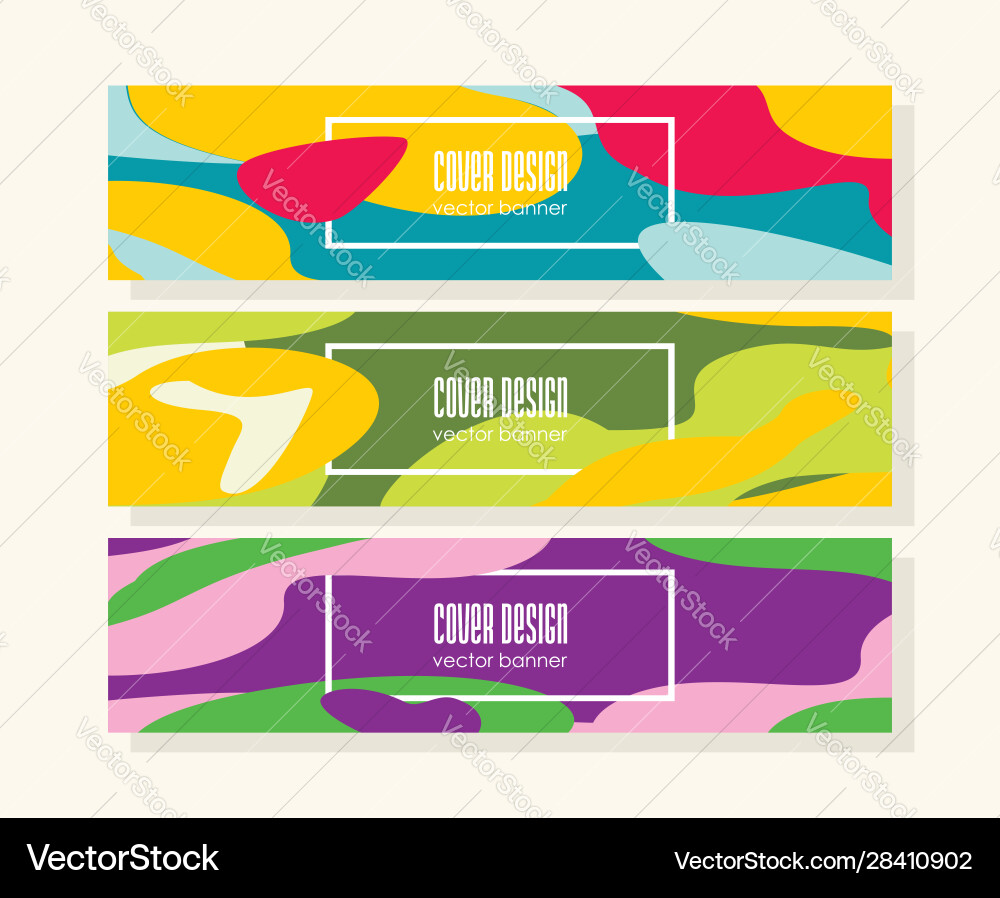 Retro design templates for banners flyers and Vector Image