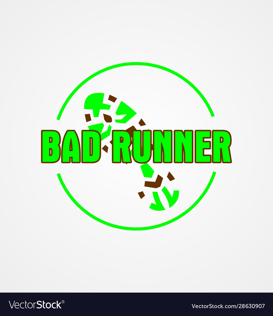 Bad runner Royalty Free Vector Image - VectorStock