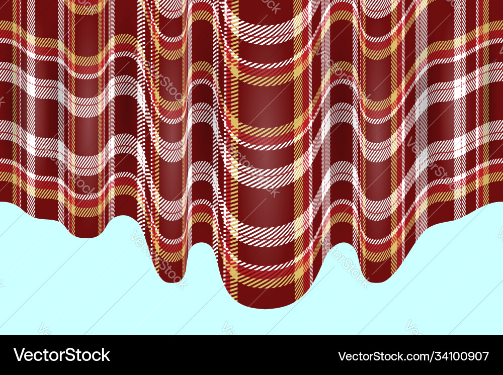 Drapery surface wrinkled fabric with folds Vector Image