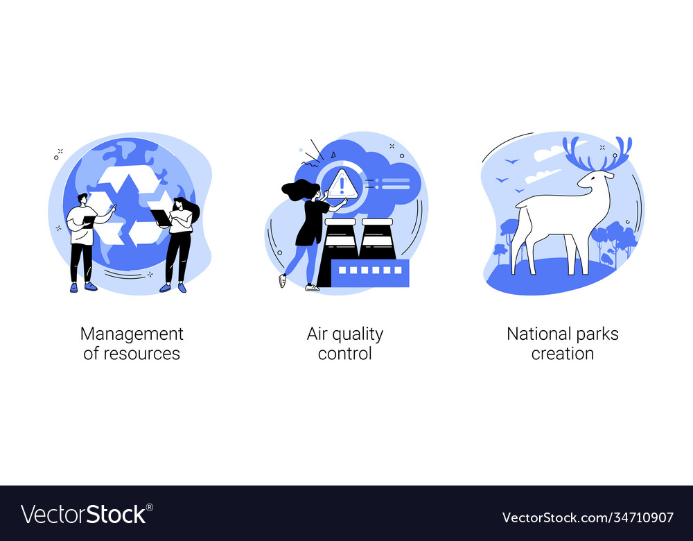 Environmental control abstract concept Royalty Free Vector
