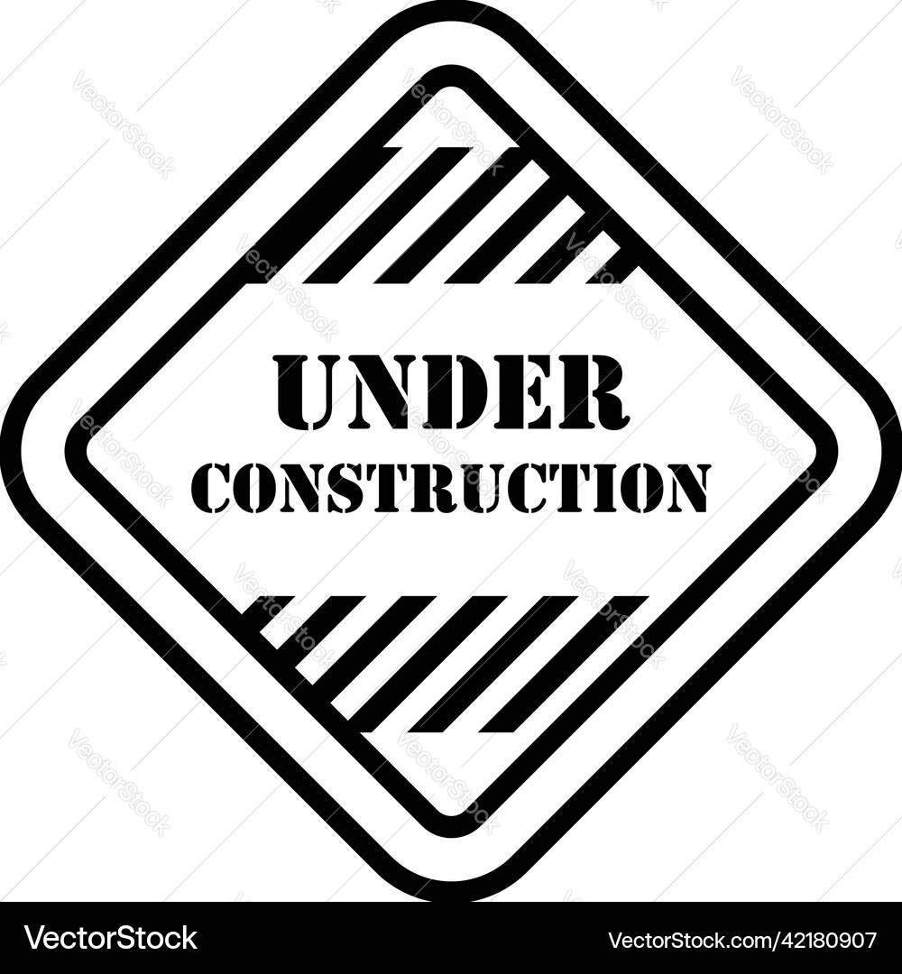 Icon of under construction Royalty Free Vector Image