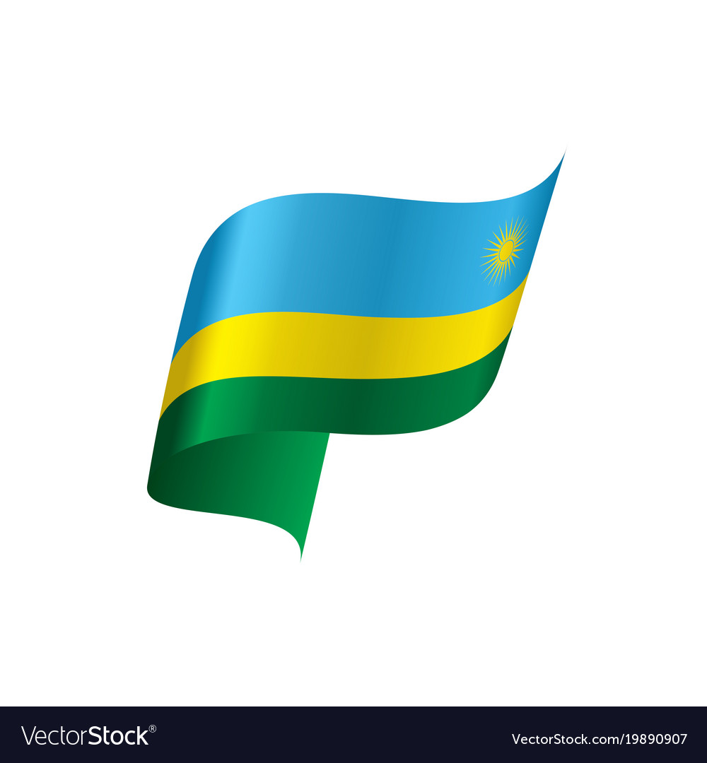 Rwanda flag Royalty Free Vector Image - VectorStock