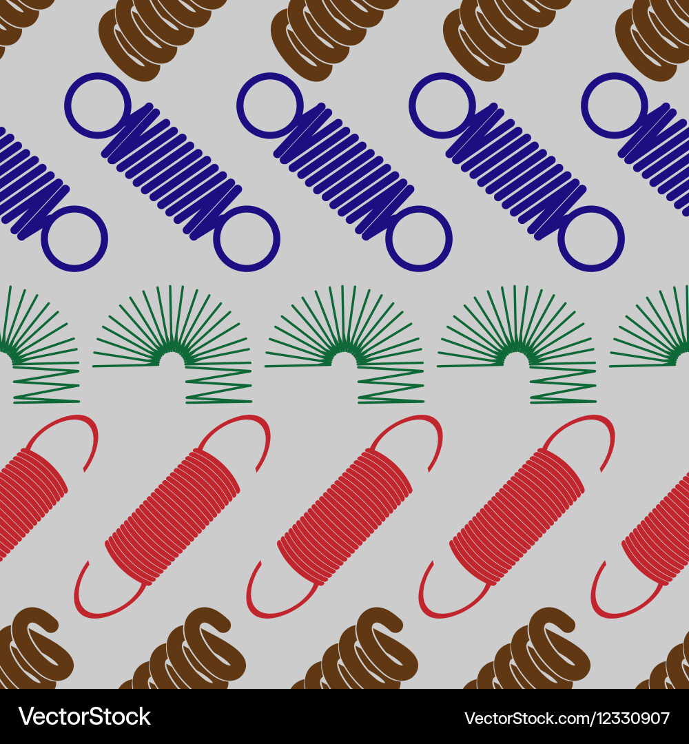Seamless background with shock absorbers and sprin