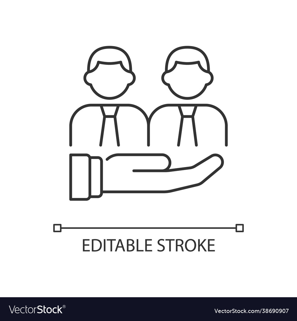 Support linear icon Royalty Free Vector Image - VectorStock