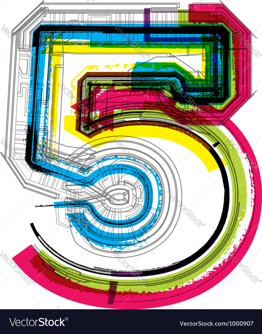 Technical typography Royalty Free Vector Image