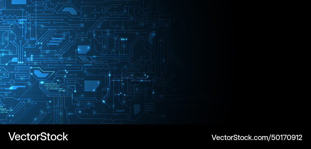 Abstract futuristic circuit computer internet Vector Image