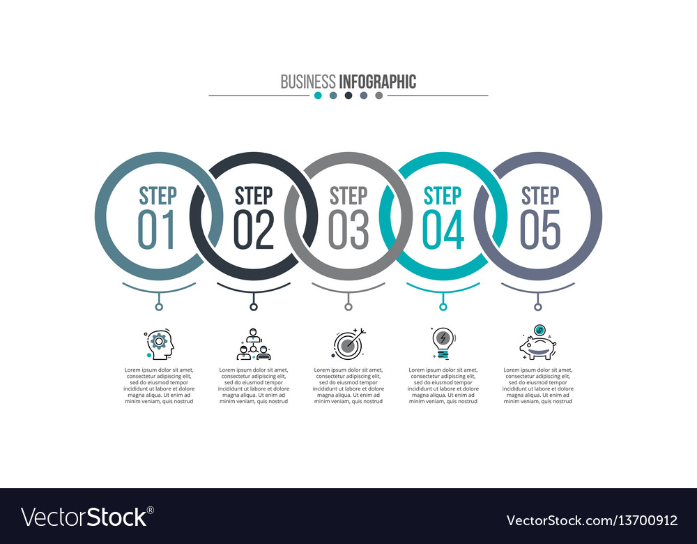 Business data visualization Royalty Free Vector Image