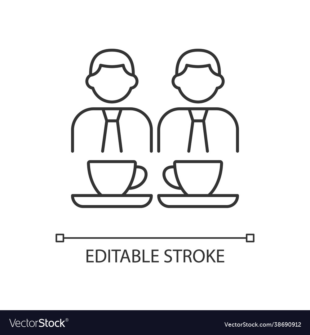 Common breaks linear icon Royalty Free Vector Image