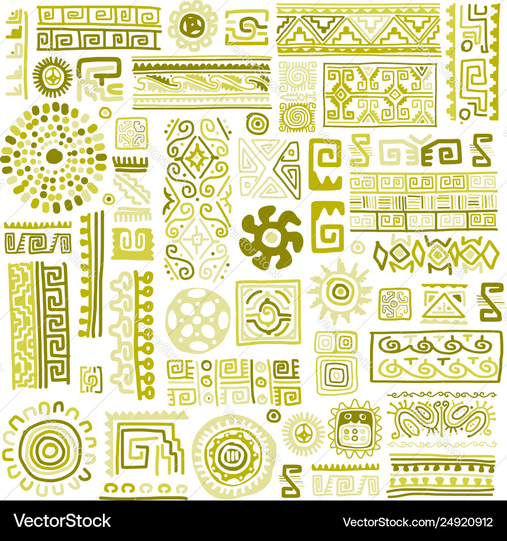 Ethnic handmade ornament for your design Vector Image