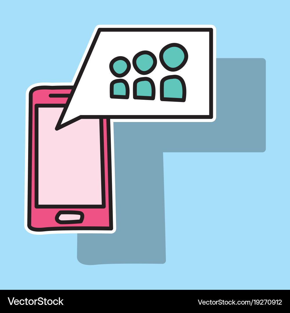 Myspace social network sticker icon Royalty Free Vector