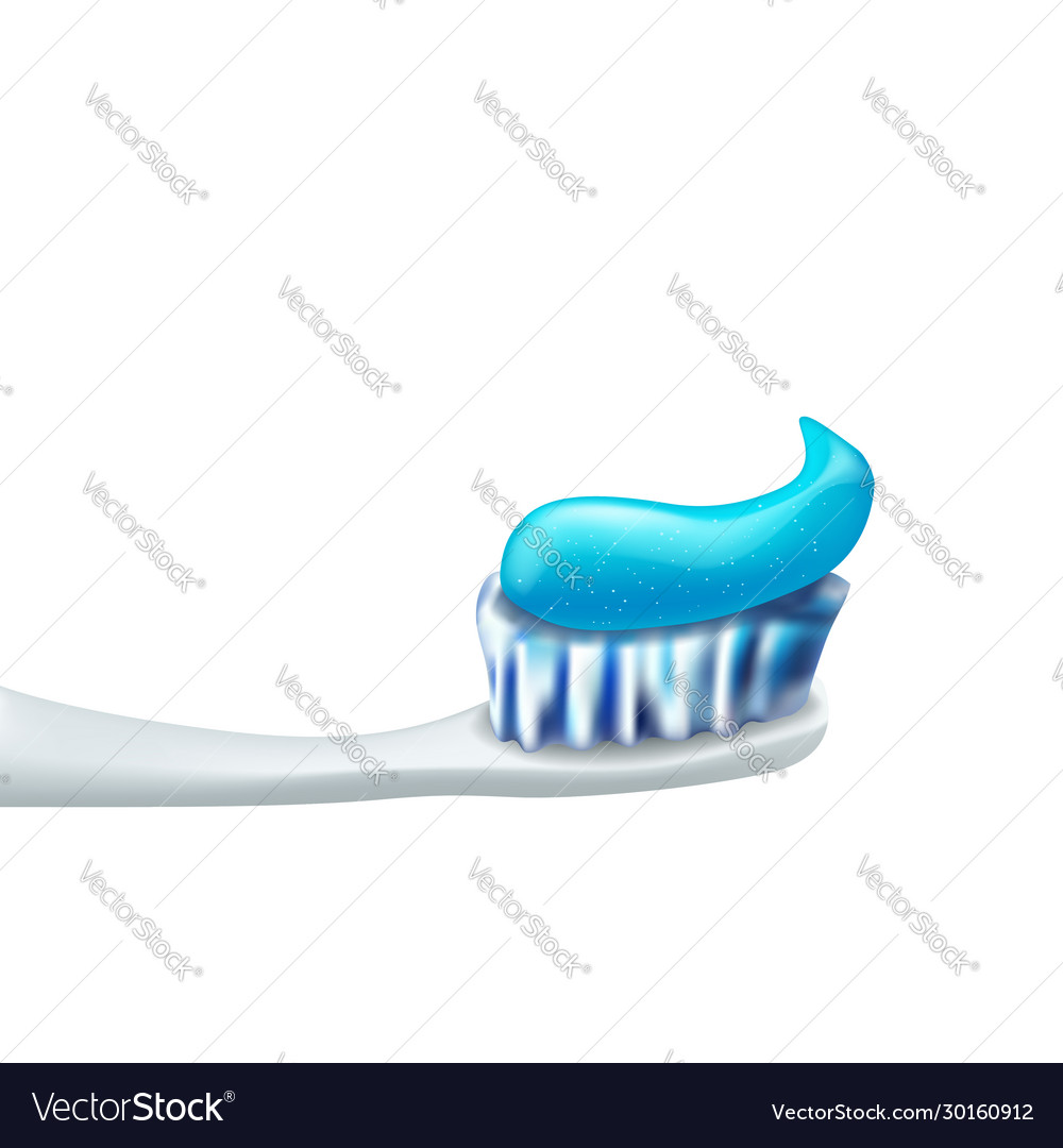 Tooth paste isolated Royalty Free Vector Image