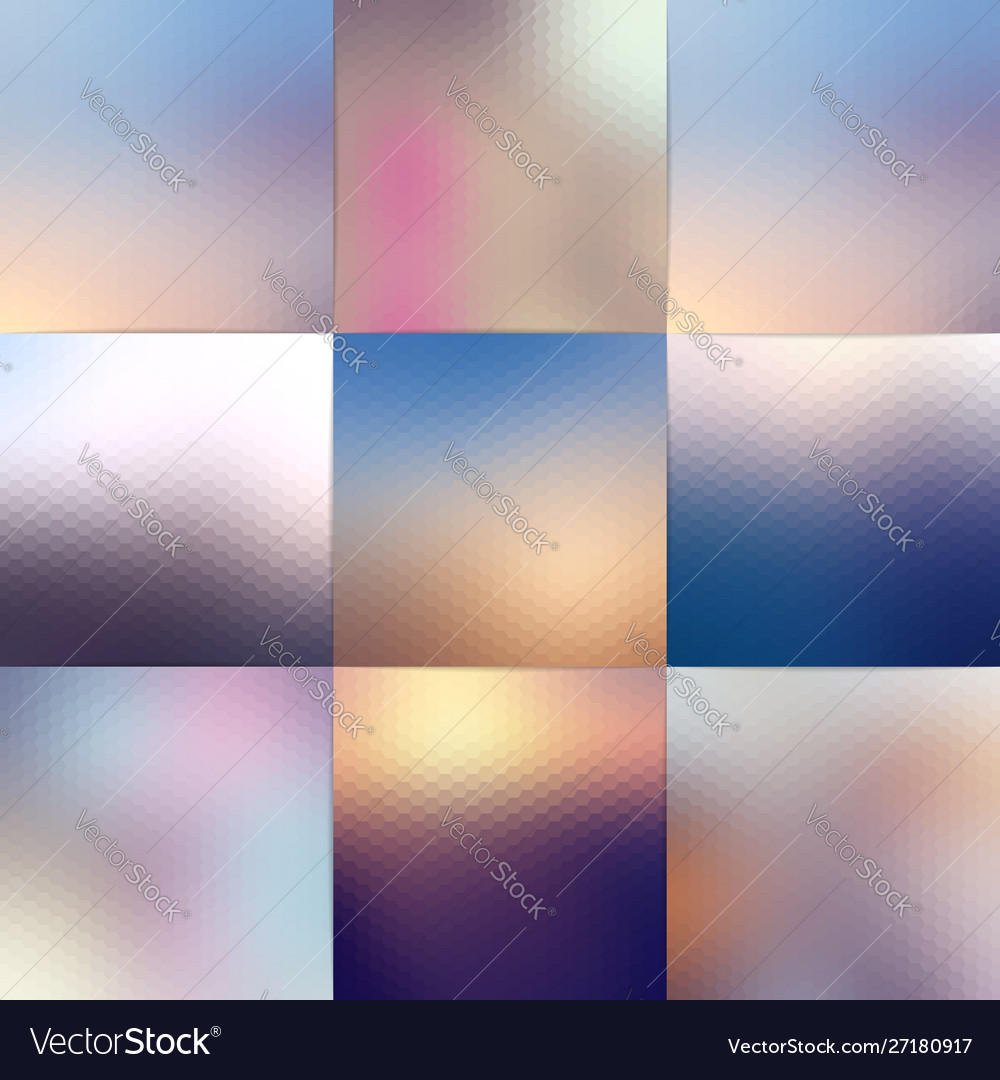 Abstract colorful blurred hexagon backgrounds Vector Image