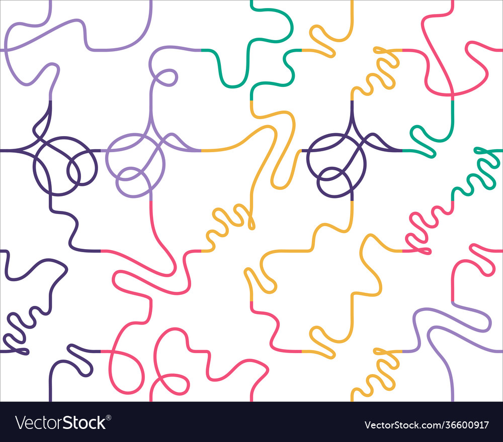Abstract linear pattern made with seamless thin Vector Image