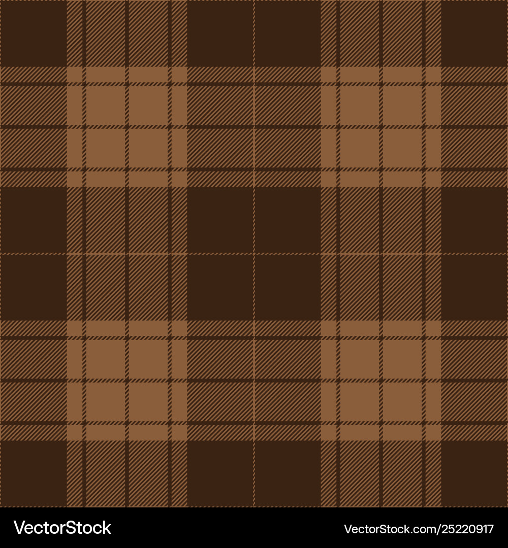 Brown tartan plaid seamless pattern Royalty Free Vector