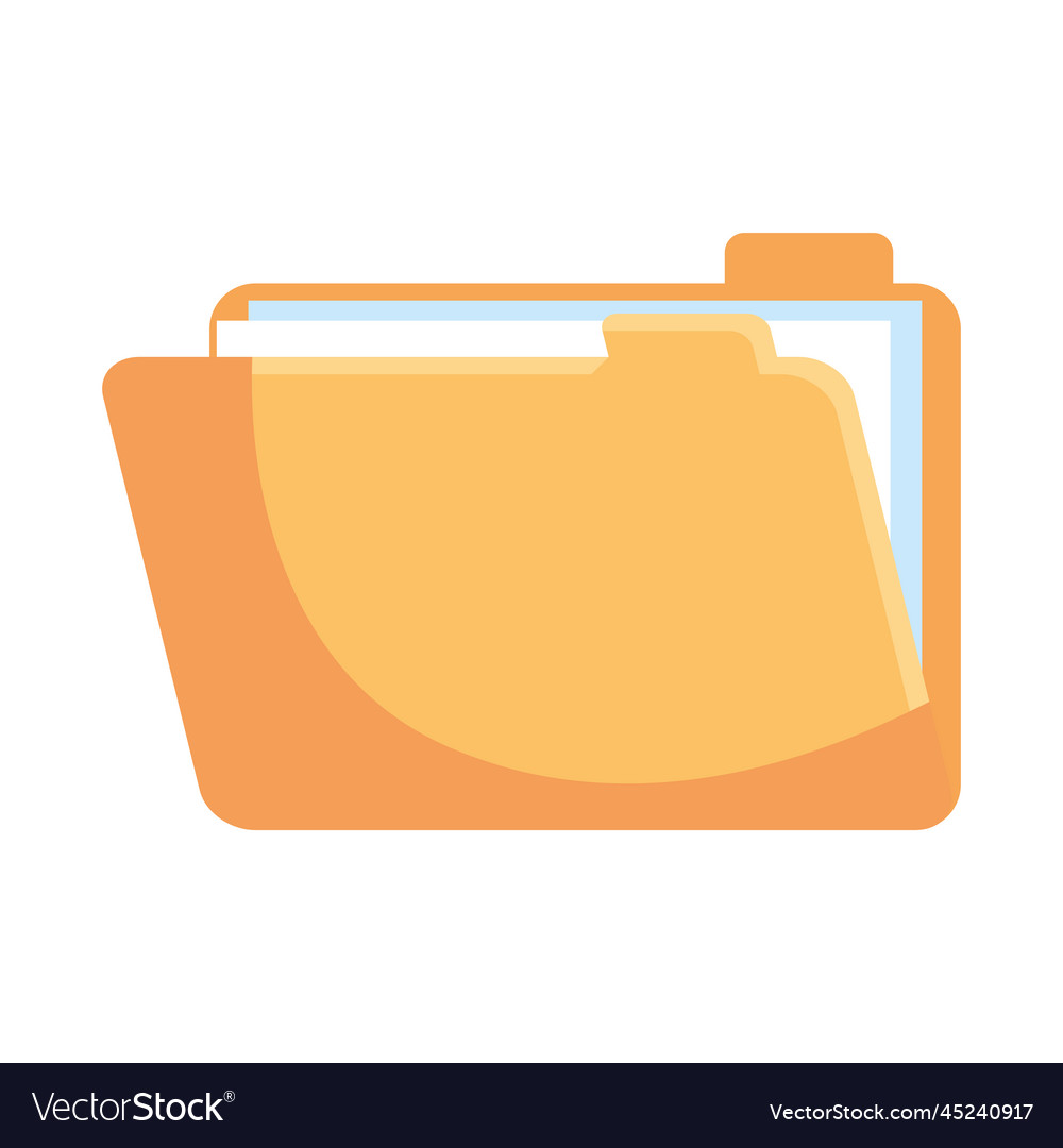 Folder file documents Royalty Free Vector Image