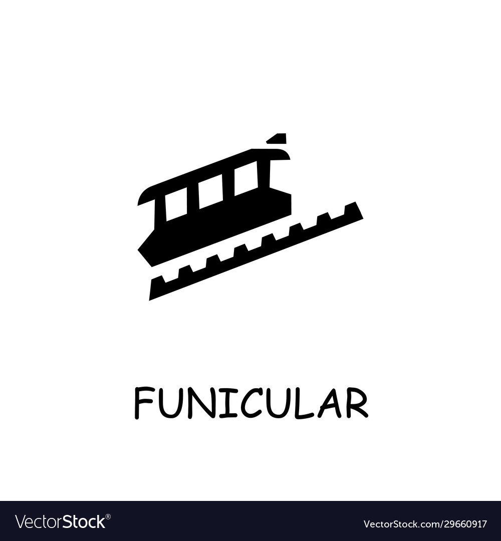 Funicular flat icon Royalty Free Vector Image - VectorStock