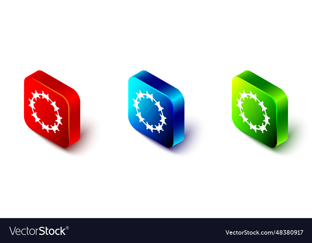 Isometric crown of thorns of jesus christ icon Vector Image Isometric crown of thorns of jesus christ icon Vector Image